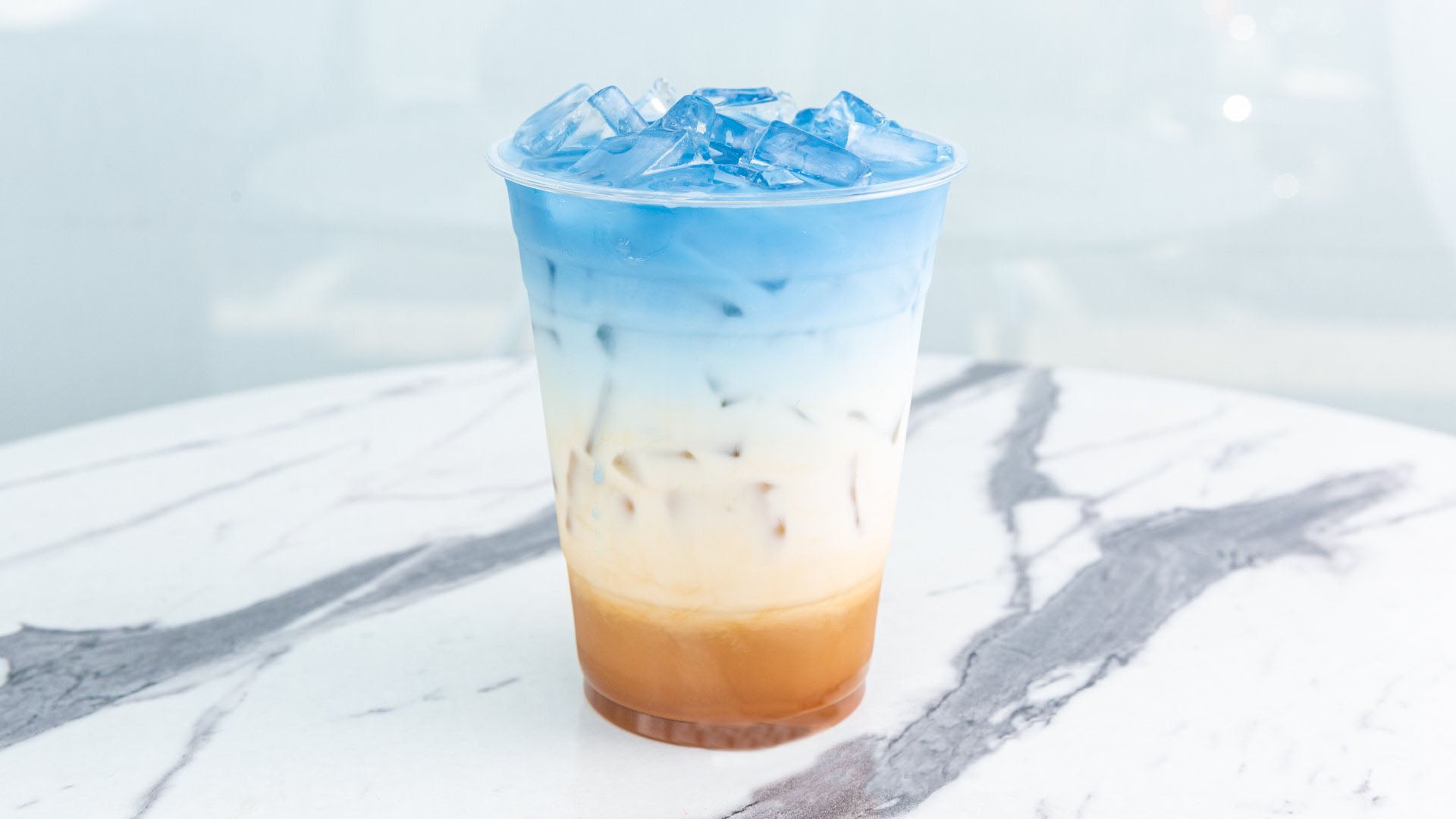Blue coffee store